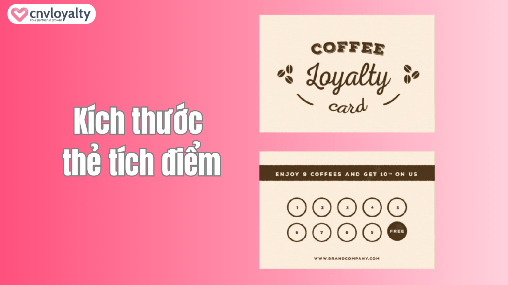 3 loại kích thước thẻ tích điểm và mẹo thiết kế HIỆU QUẢ