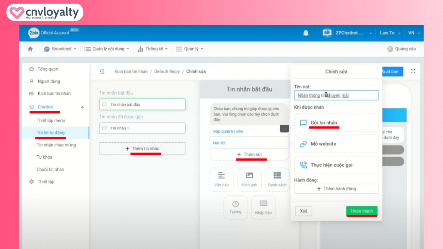 Cách tạo chatbot trên Zalo chỉ với 3 bước ĐƠN GIẢN 2025