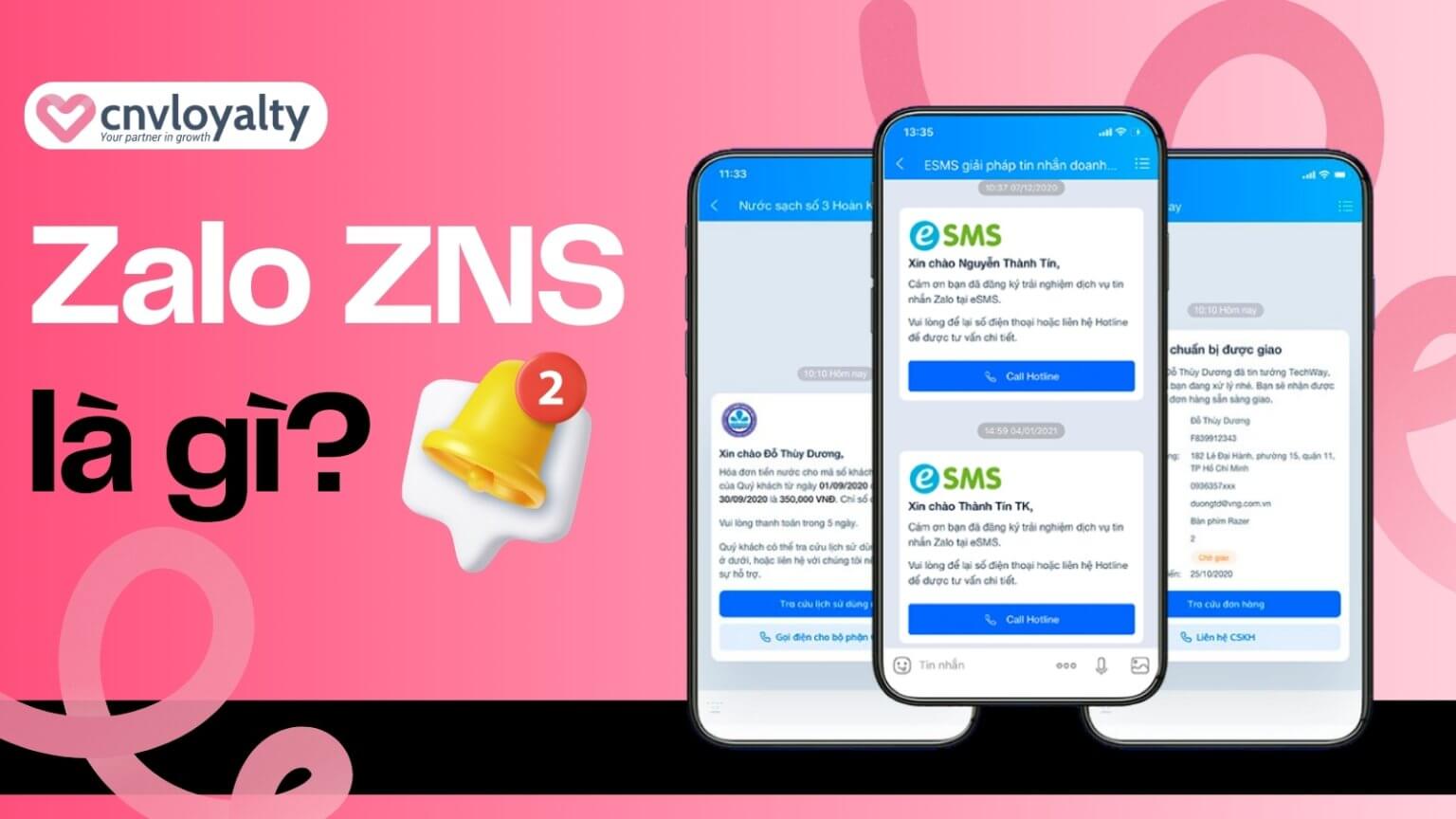 Zalo ZNS - Giải pháp chăm sóc khách hàng tự động GIÁ RẺ