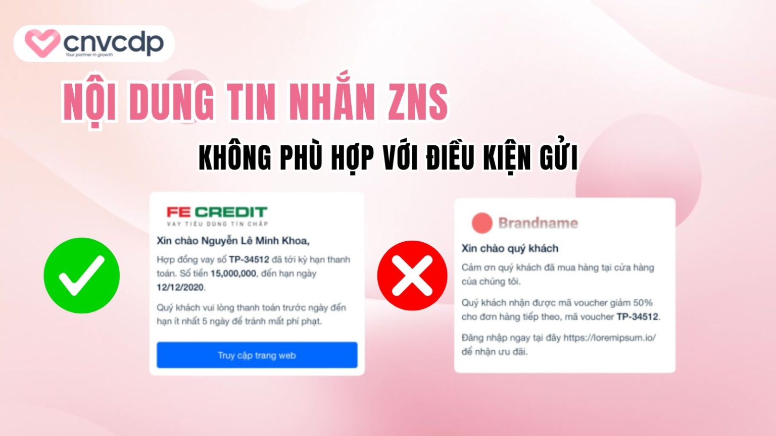 Nguyên nhân lỗi tin ZNS bị từ chối và cách khắc phục NHANH