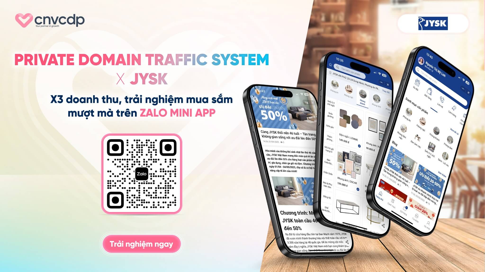 JYSK Việt Nam x Private Domain Traffic System – Tăng 30% doanh thu nhờ ...