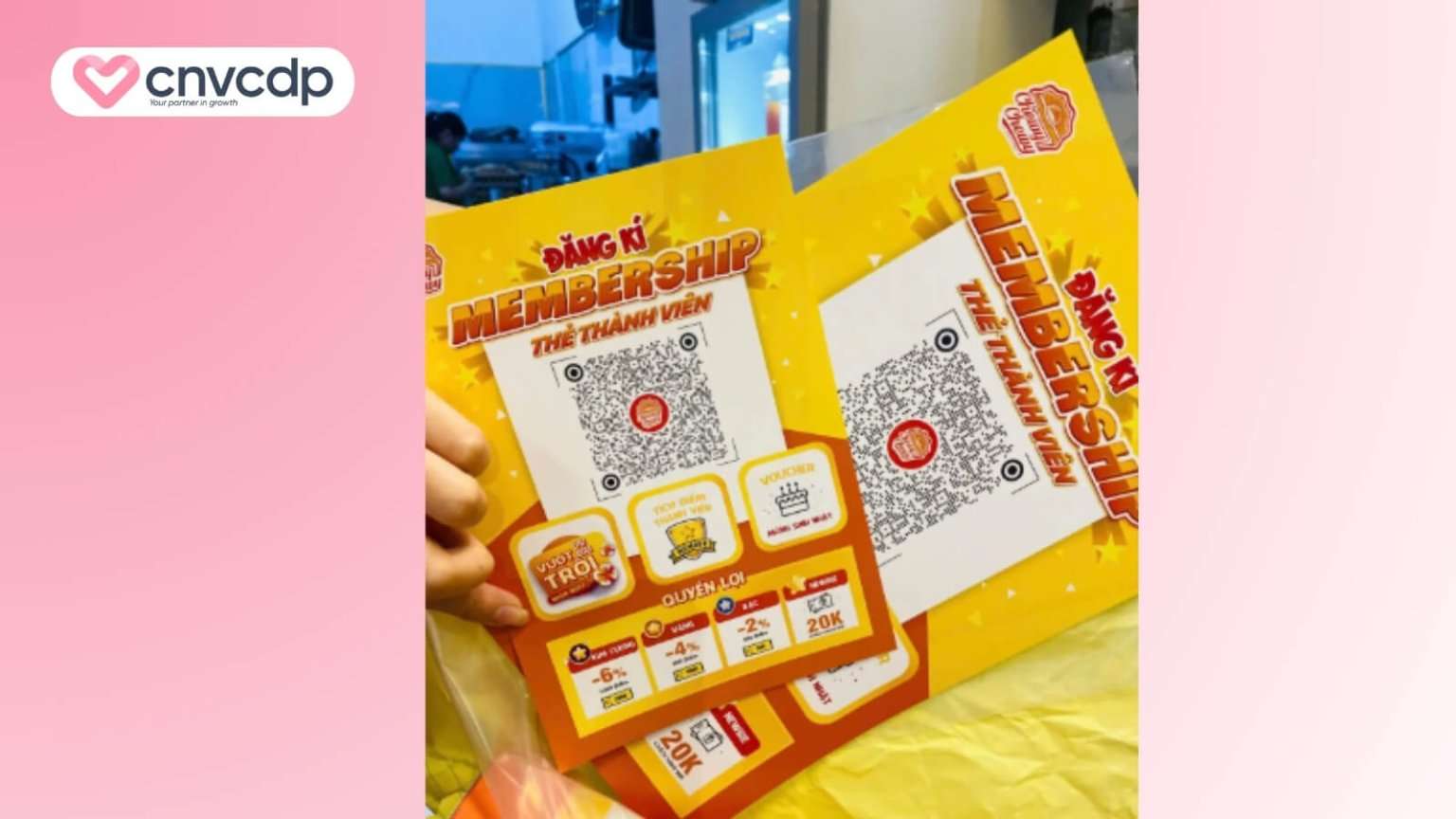 Giải pháp kích hoạt thành viên mới qua QR Code NHANH CHÓNG từ CNV CDP